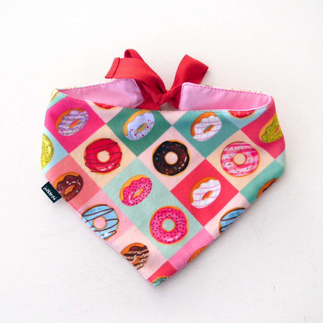 Dog Bandana Donut Handkerchief Style to Tie Around Your Pets - Etsy