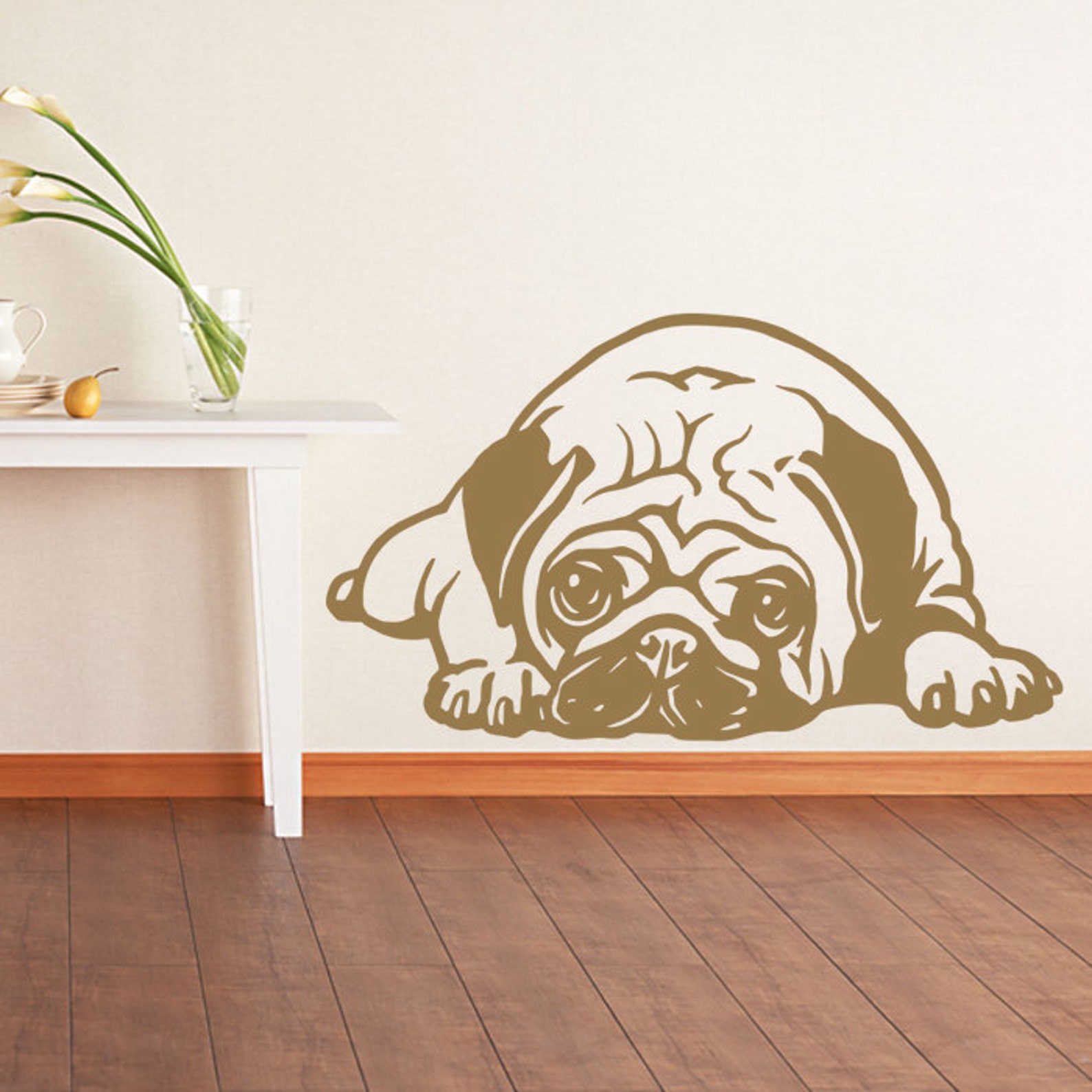 Dog Decal Pug Snooze Vinyl Sticker Decal Good for Walls - Etsy