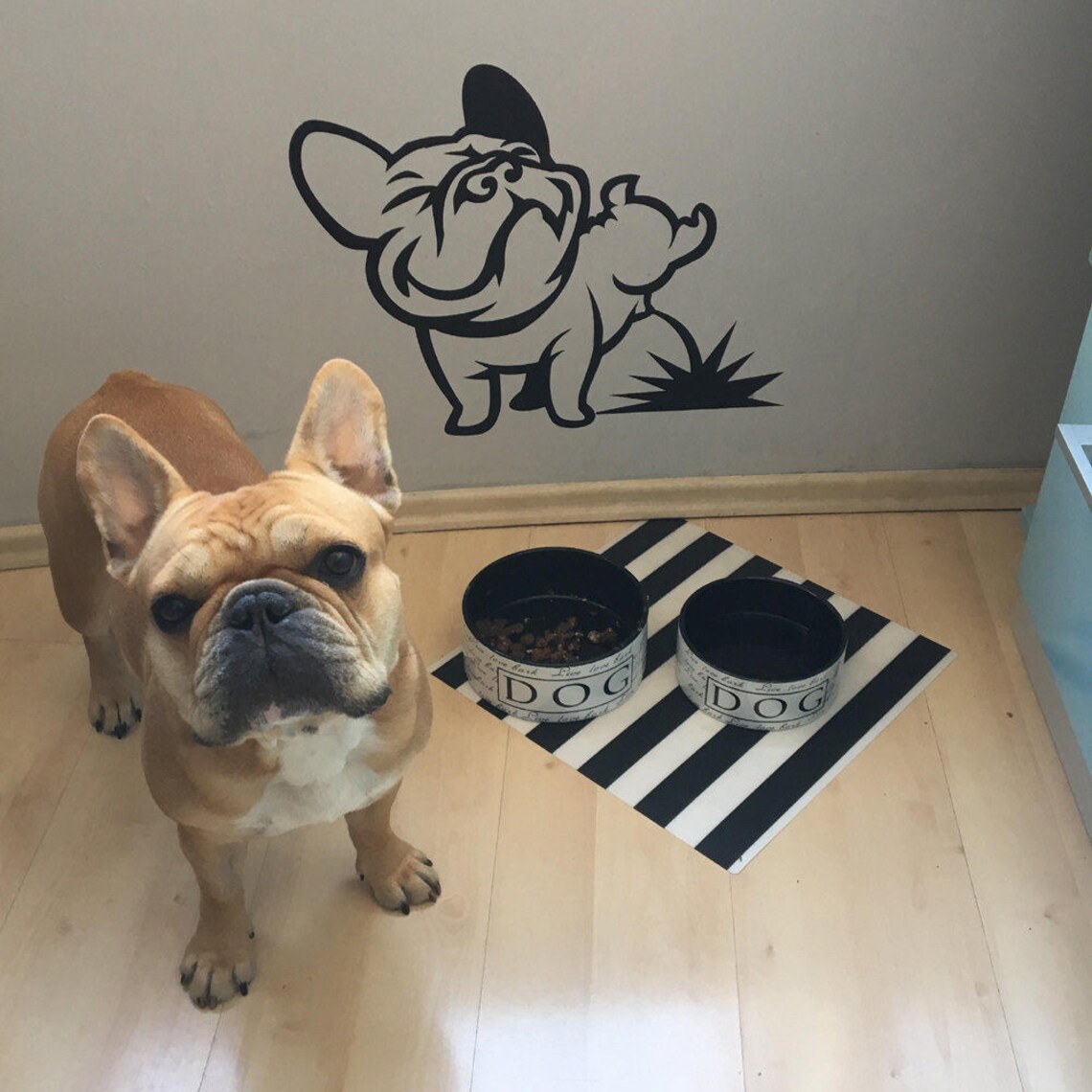 Dog Decal Pissing French Bulldog Vinyl Sticker Decal Good - Etsy