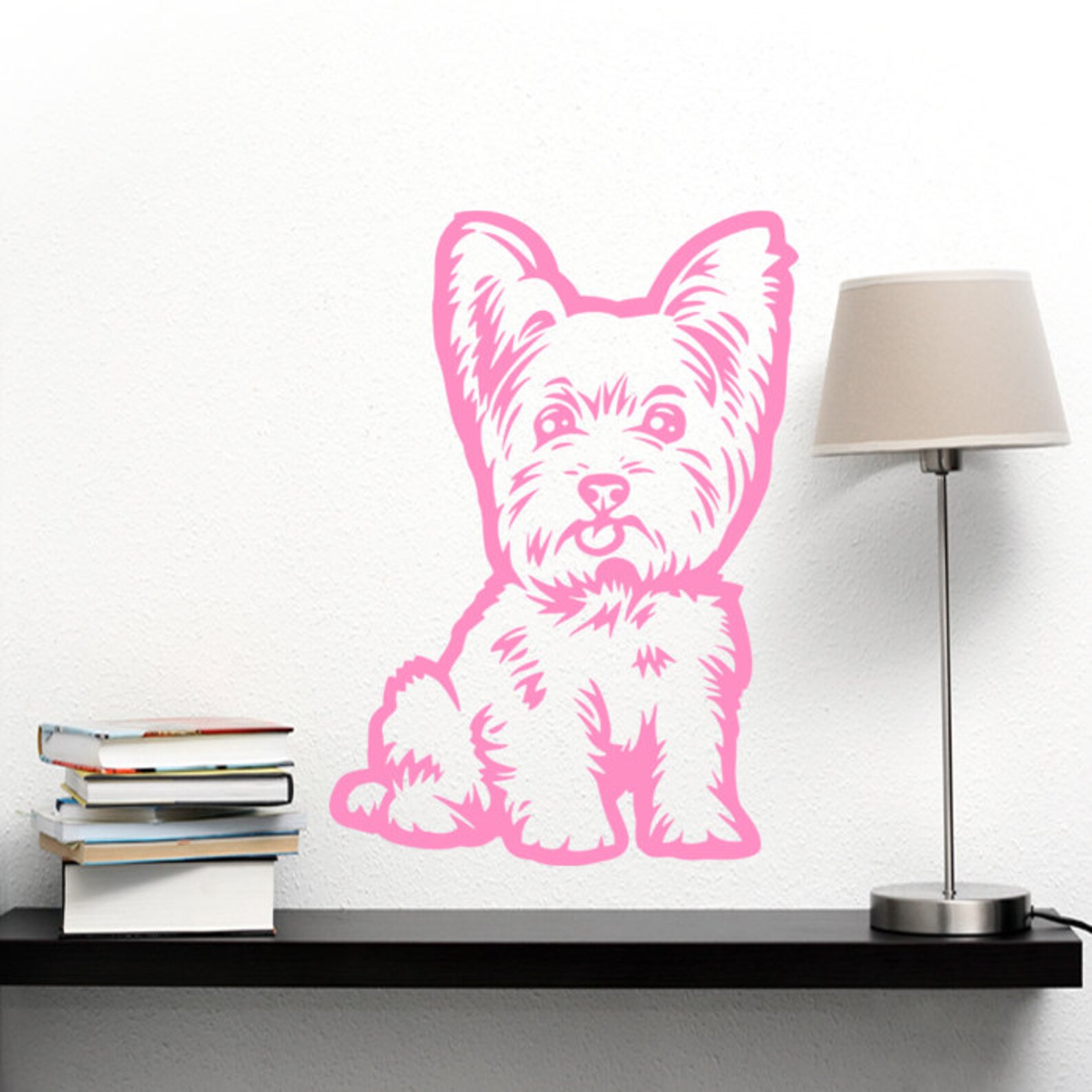 Yorkie Wall Decal Sticker Yorkshire Terrier Dog Vinyl Wall | Etsy