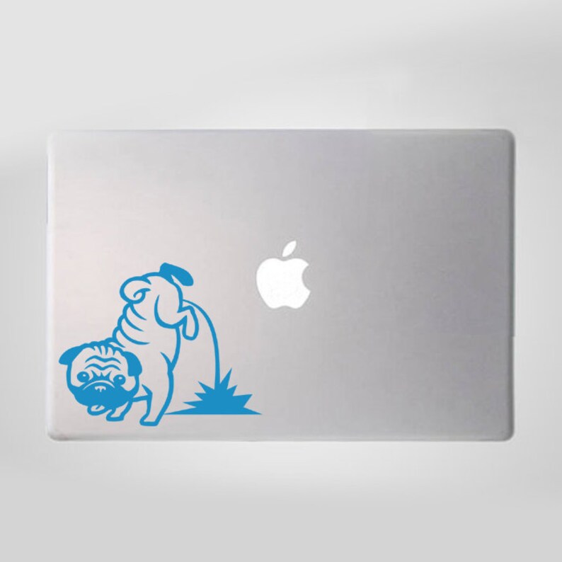 Pug Decal Dog Pissing , Vinyl Sticker Decal - Good for Walls, Cars ...