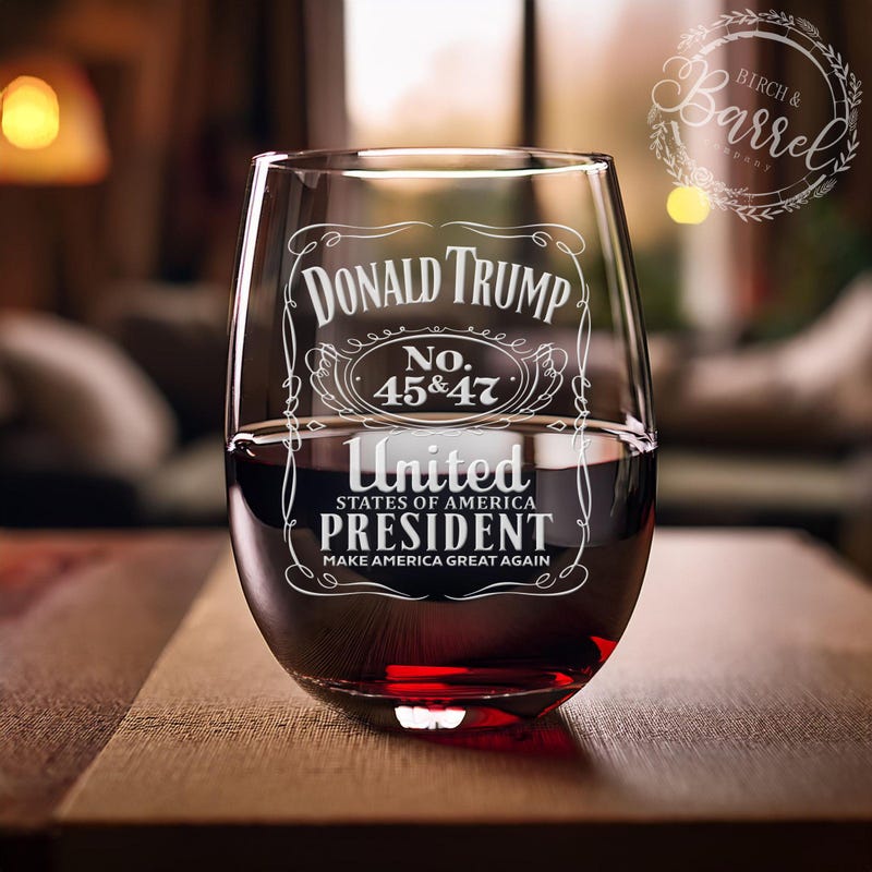 Trump Drinking Glass - Etsy