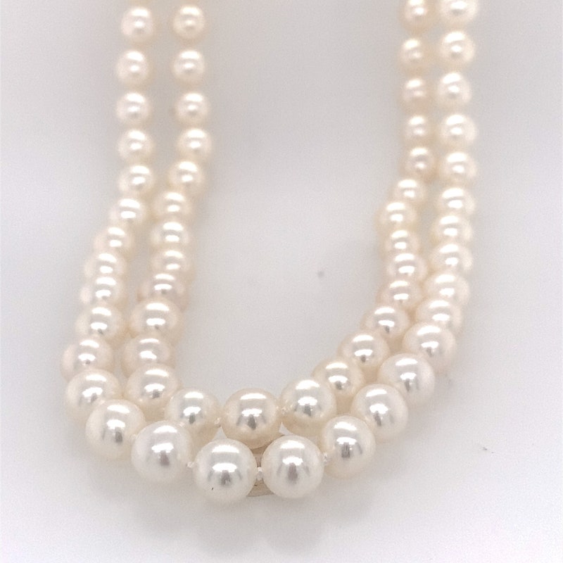 Double Strand Pearls - Etsy