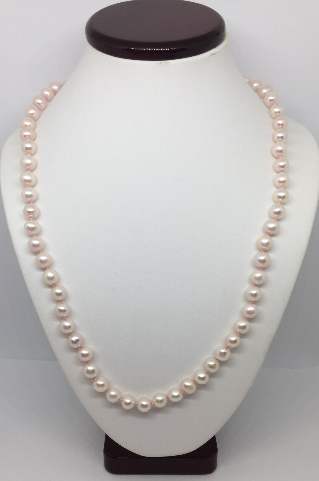 Pink Pearl Necklaces— 6mm, 6–7mm, 8mm—choose One—pink Freshwater Pearls ...