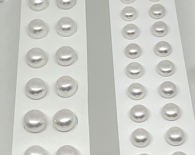 Pearls Necklace, Real Fresh Water Pearls, Three Line Real Button Pearls ...