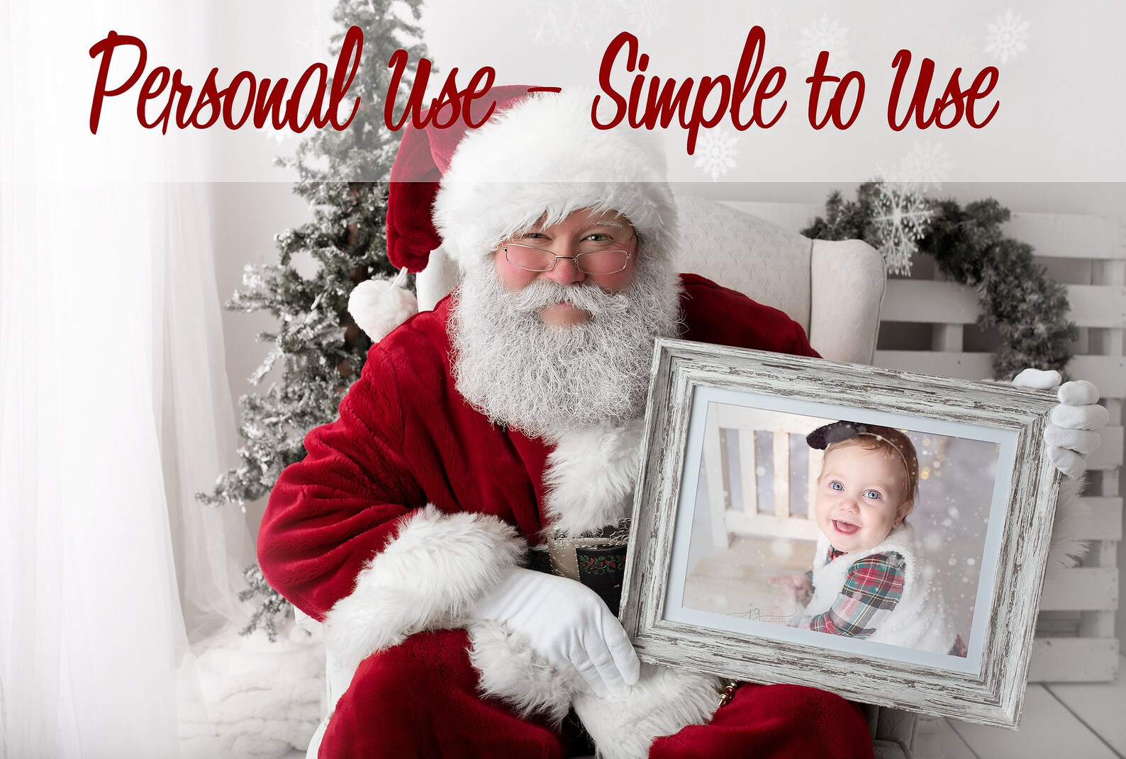 Your Image Placed in Santa Template - Personal Use - Etsy