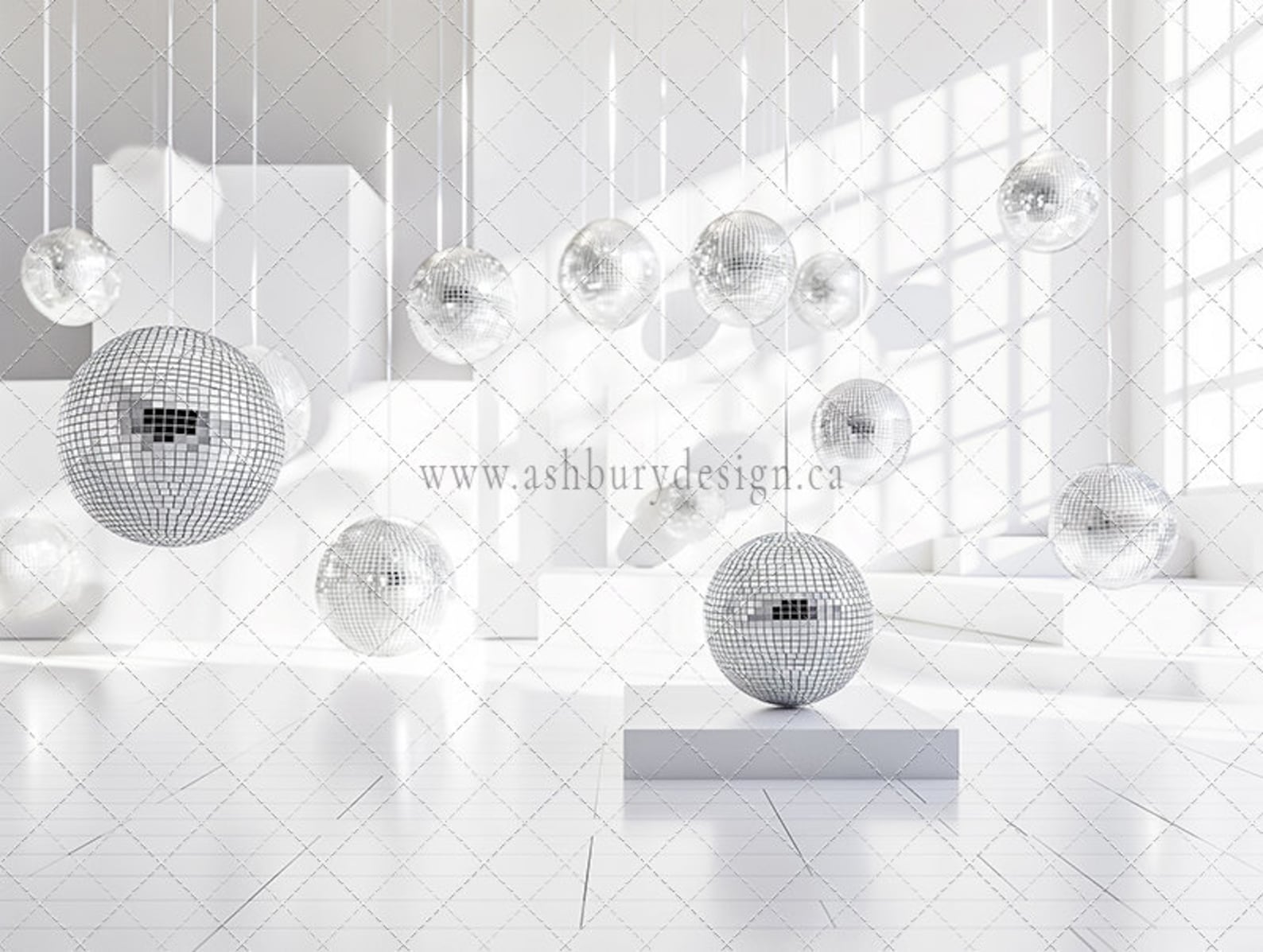 Disco Mirror Ball Overlay and Digital Backdrops - 12 Files Included - Etsy