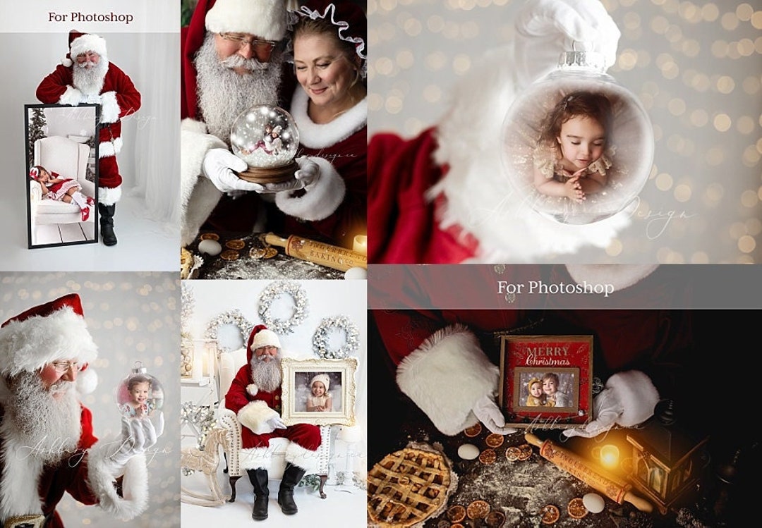 2021 Santa Superpack - 6 Photoshop Templates - Etsy