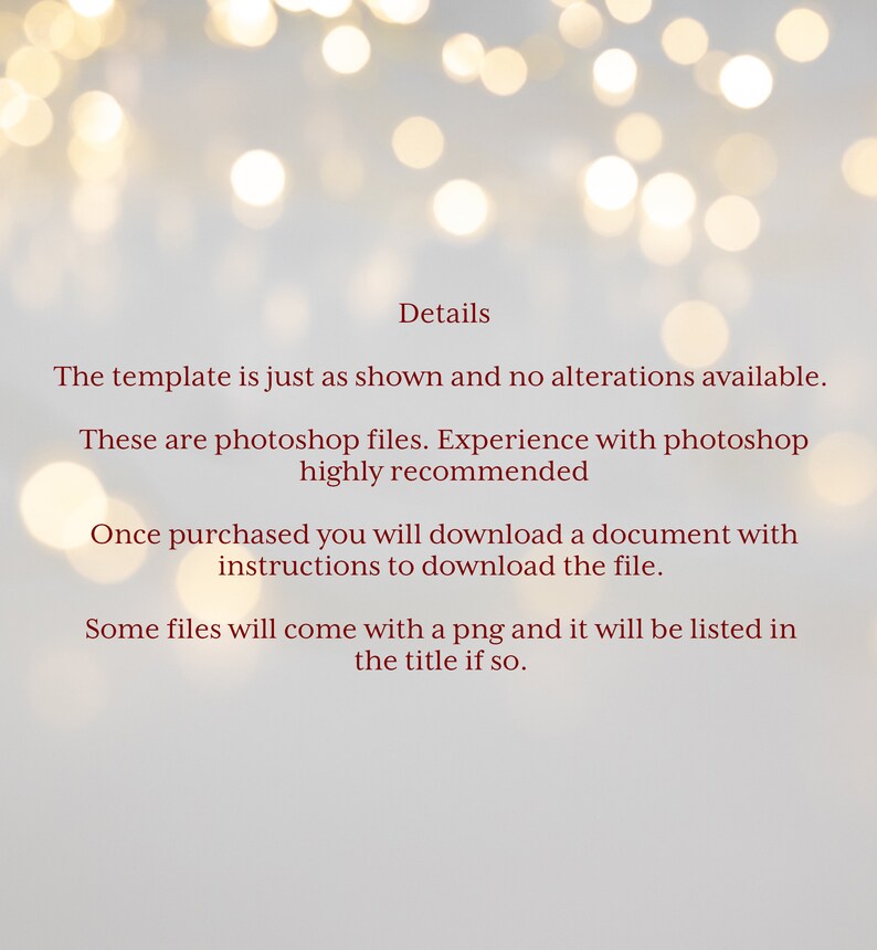 Santa Horizontal Frame - Photoshop Template - Etsy