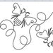 Bumble Bee Longarm Quilting Digital Pantograph Used in E2E (edge to ...