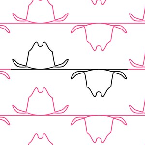 Cowboy Set Longarm Quilting Digital Pantograph Used in E2E (edge to ...