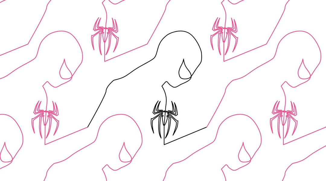 Spider Super Hero Silhouette Longarm Quilting Digital Pantograph E2E ...