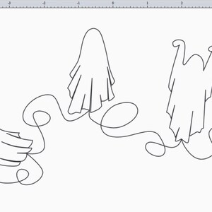 Spooky Ghost Longarm Quilting Digital Pantograph and PDF Printable ...