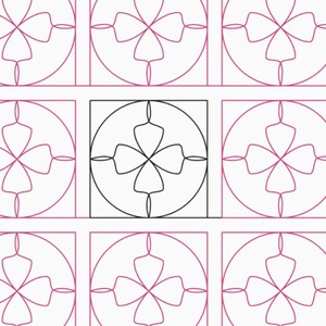 Sand Dollar Tile Longarm Quilting Digital Pantograph Used in E2E (edge ...