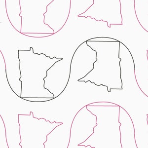 Minnesota State Longarm Quilting Digital Pantograph Used in E2E (edge ...
