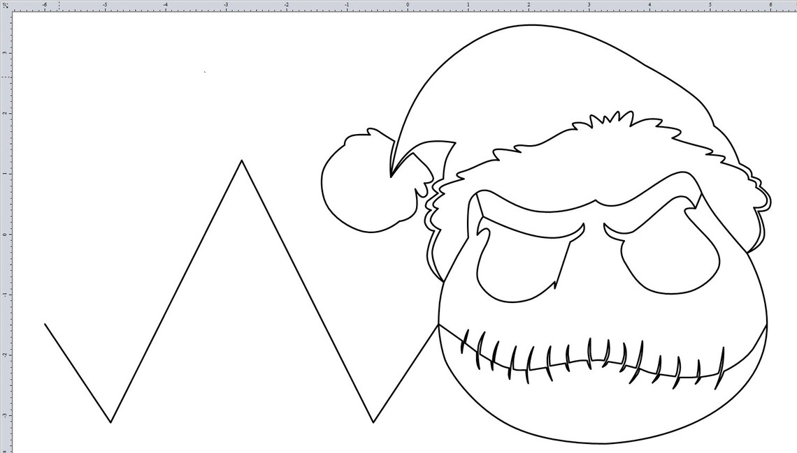 Santa Skeleton Character Longarm Quilting Digital Pantograph Used in ...