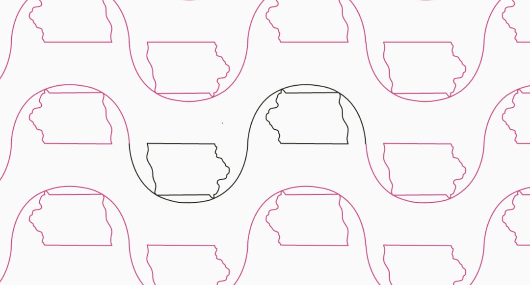 Iowa State Longarm Quilting Digital Pantograph Used in E2E (edge to ...