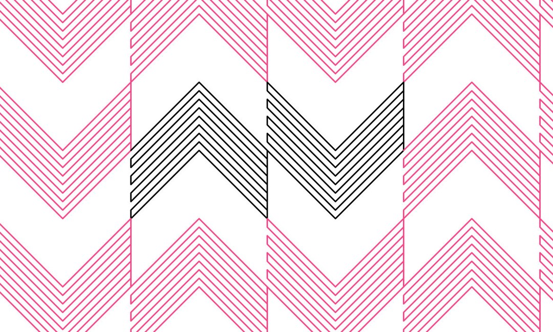 Continued Chevron Longarm Quilting Digital Pantograph Used in - Etsy