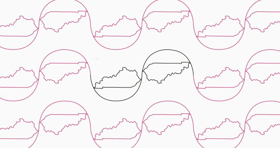 Kentucky State Longarm Quilting Digital Pantograph Used in E2E (edge to ...