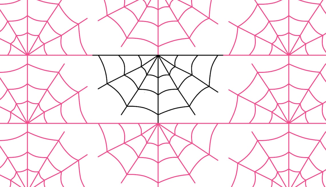 Spiderweb Longarm Quilting Digital Pantograph Used in Edge to Edge (E2E ...