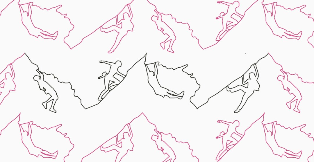 Rock Climbing Longarm Quilting Digital Pantograph Used in E2E (edge to ...