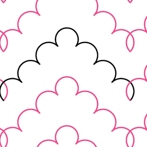 Clouds Longarm Pantograph - Etsy