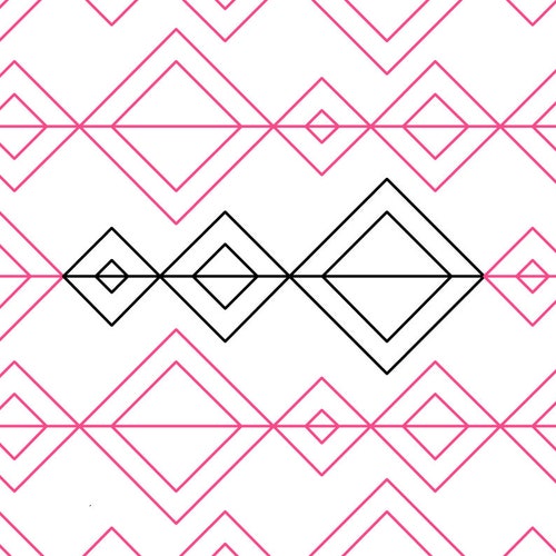 Geometric Star Longarm Quilting Digital Pantograph Used in E2E - Etsy