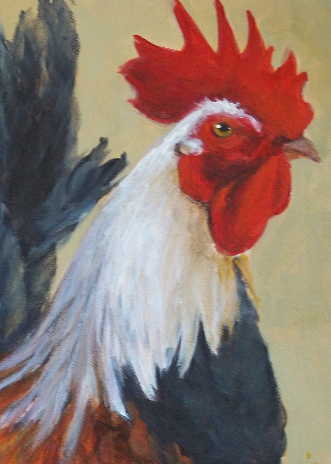 Ralph Rooster Digital Reproduction Print of Original Artwork by Jonnie ...