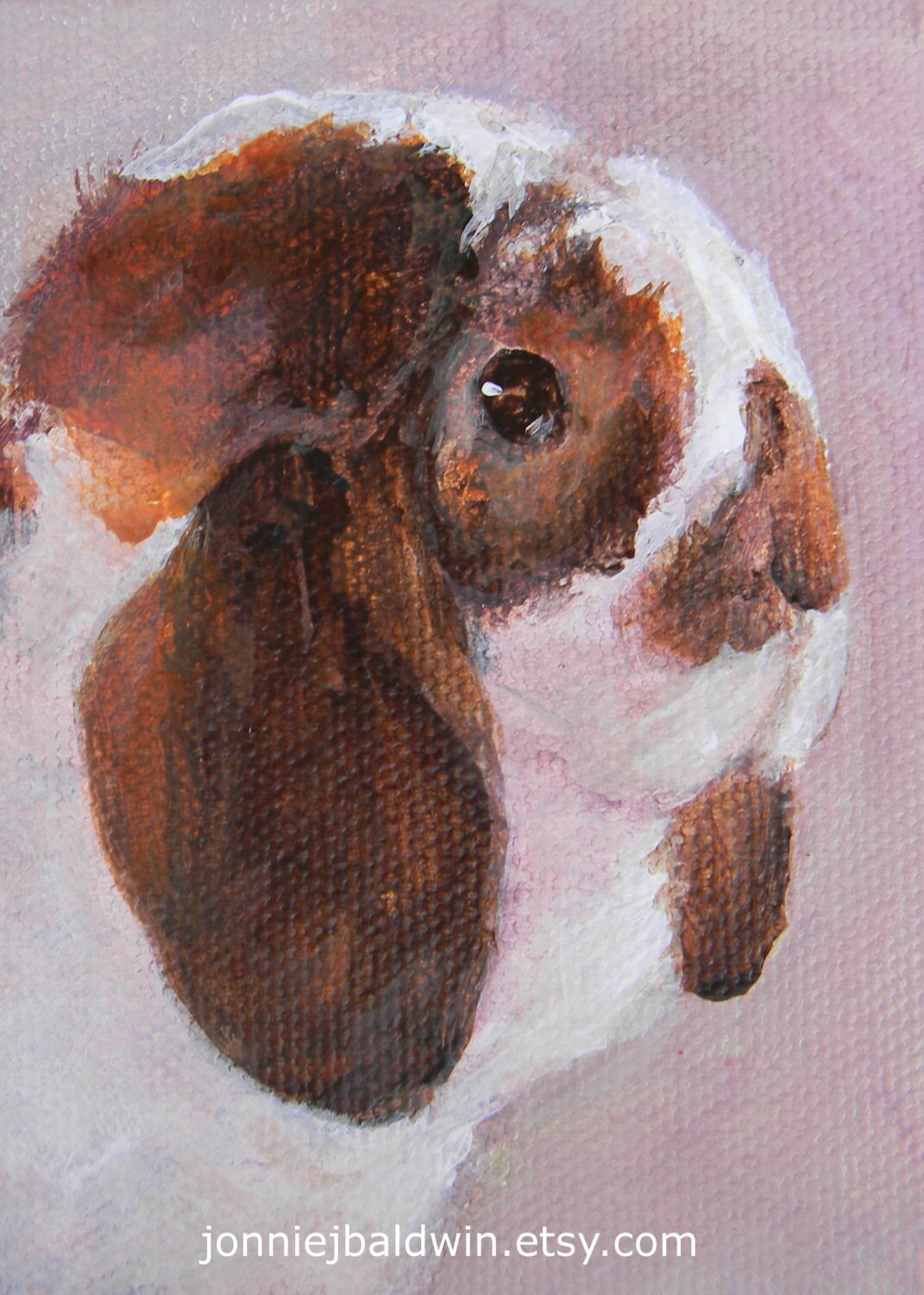 Becca Lop Rabbit Digital Reproduction Print of Original Artwork by ...