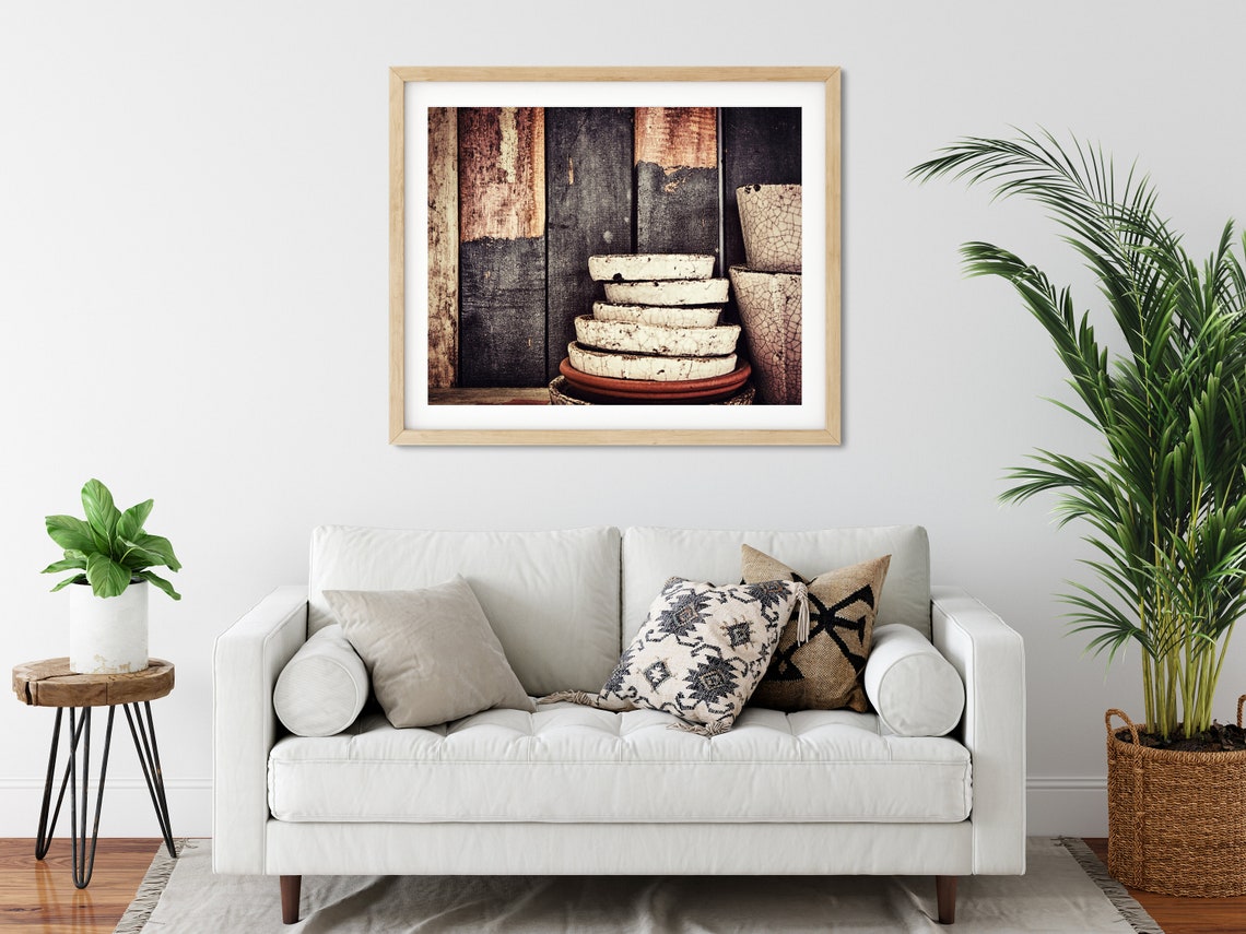 Textured Pots Photo Print, Fine Art Photography, Earthy Wall Art ...