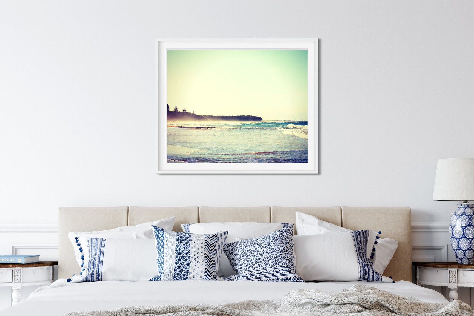Retro Beach Print, Sunshine Coast, Queensland Australia, Beach Themed ...