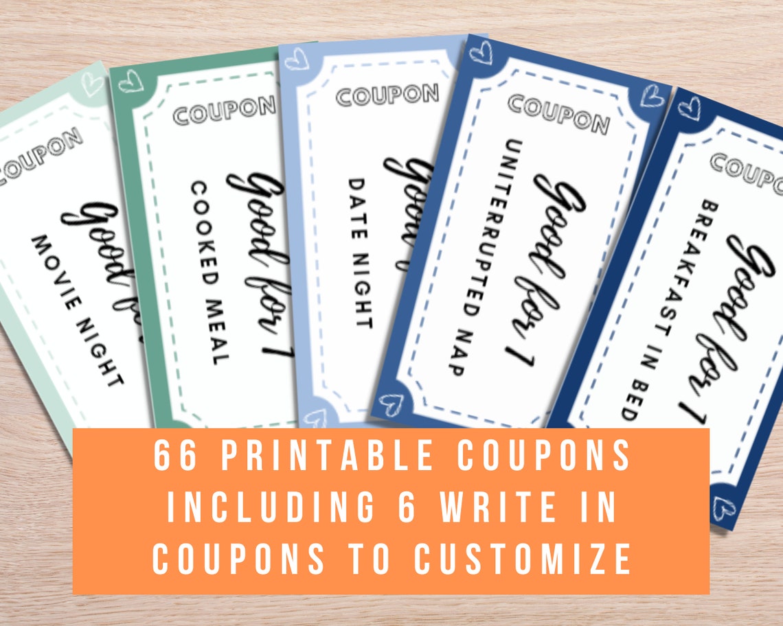 Printable Coupons Printable Coupons for Husband Valentine Coupons ...