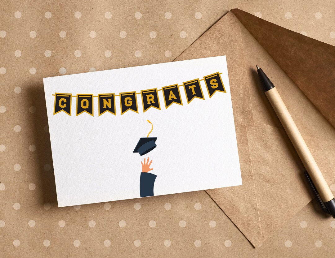 Printable Graduation Card | Graduation Card Printable | Congrats Grad Card | Congratulations ...