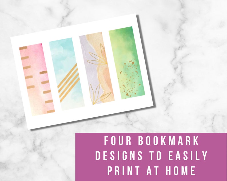 Printable Bookmarks | Watercolor Bookmarks Printable | Bookmark ...