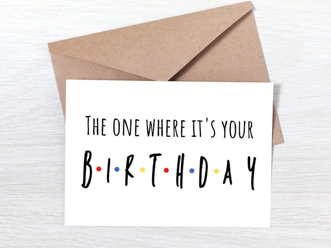 Friends Birthday Card | Printable Birthday Card | Printable Card ...