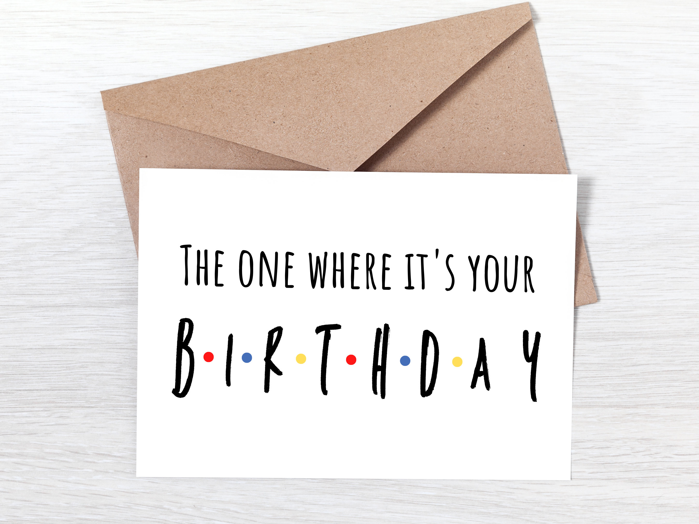 Friends Birthday Card | Printable Birthday Card | Printable Card ...