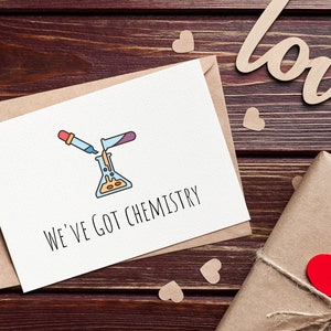Chemistry Valentine's Day Card Printable Valentines Day Card Printable ...