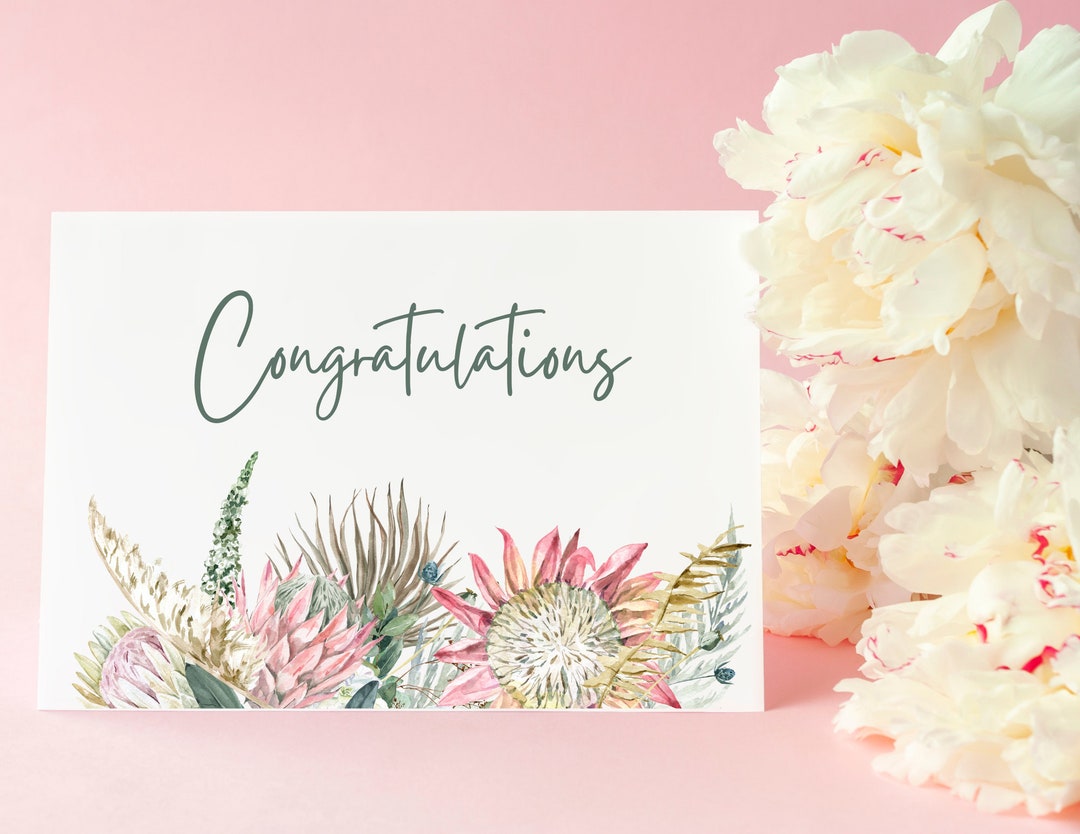 Printable Wedding Congratulations Card | Wedding Congrats Card ...