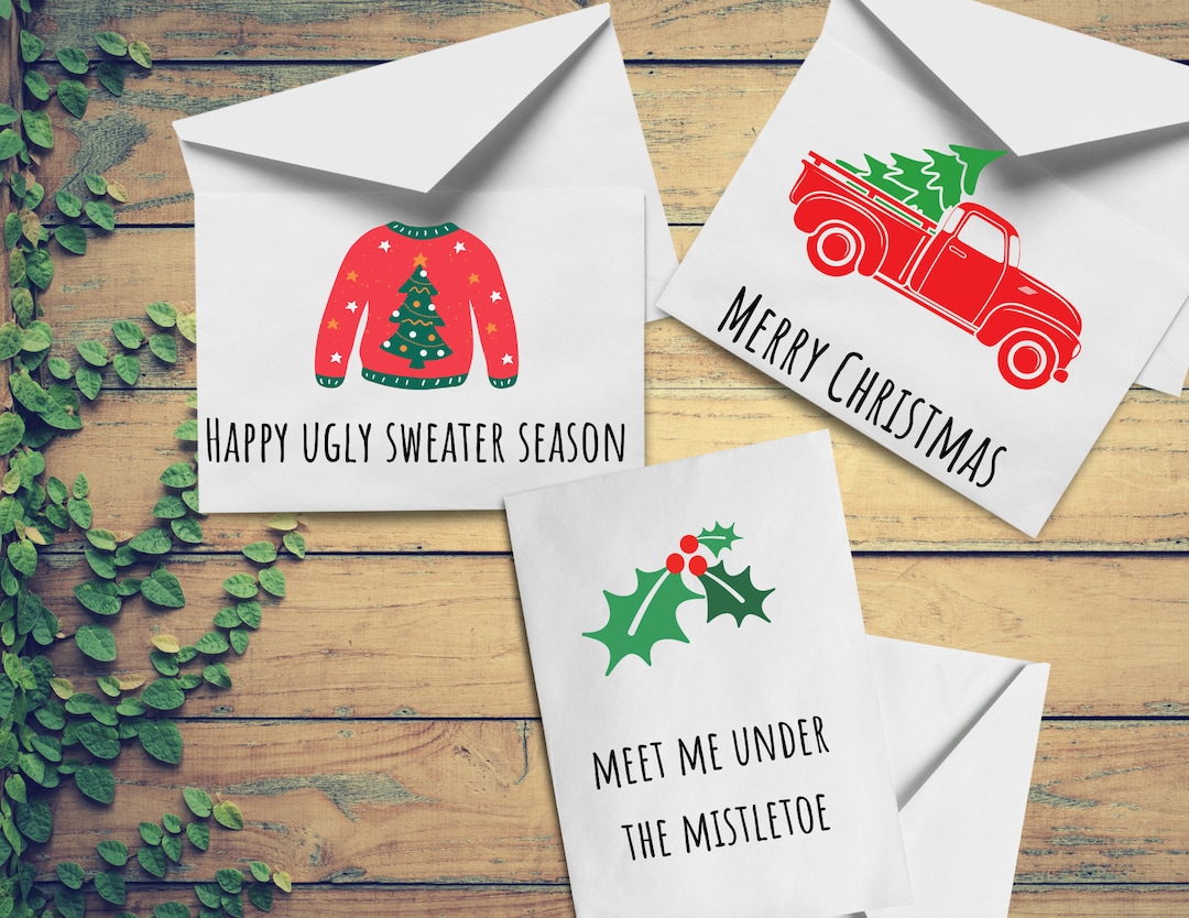 Printable Christmas Cards | Christmas Cards Set | Christmas Card ...