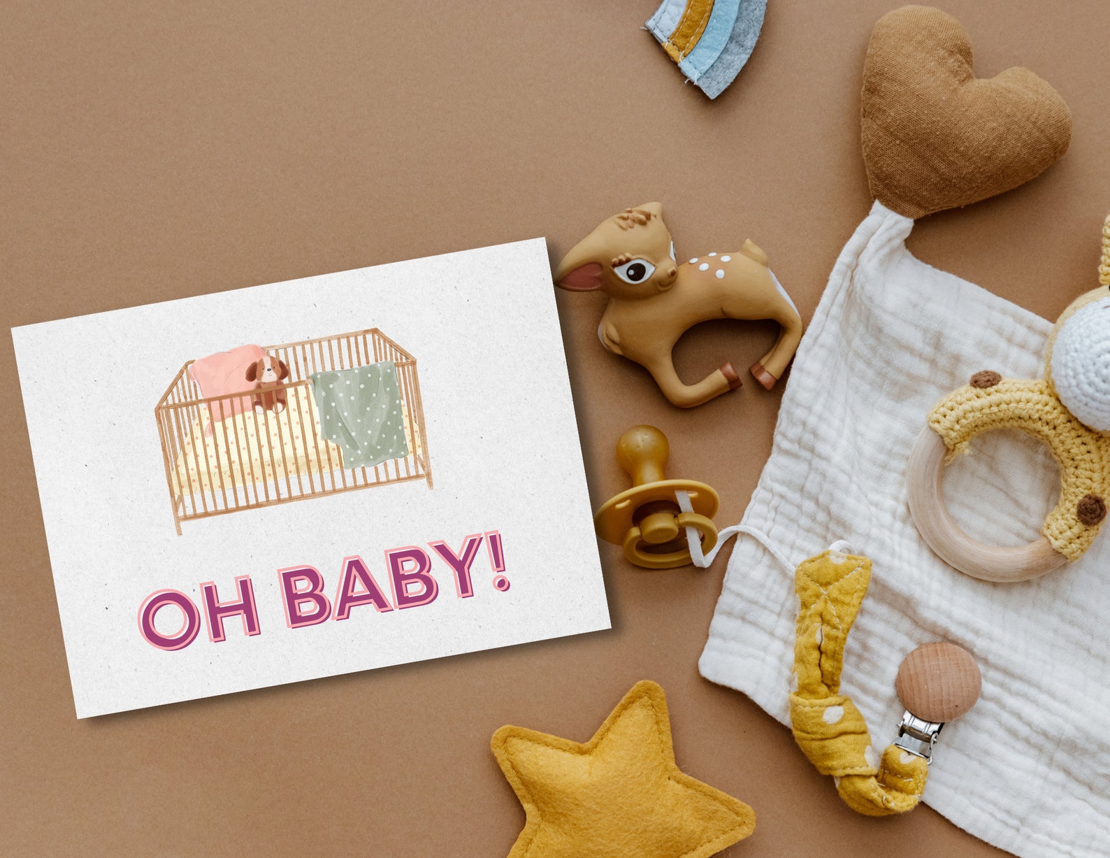 Oh Baby Shower Card Printable | Birth Congratulations Card | Baby ...