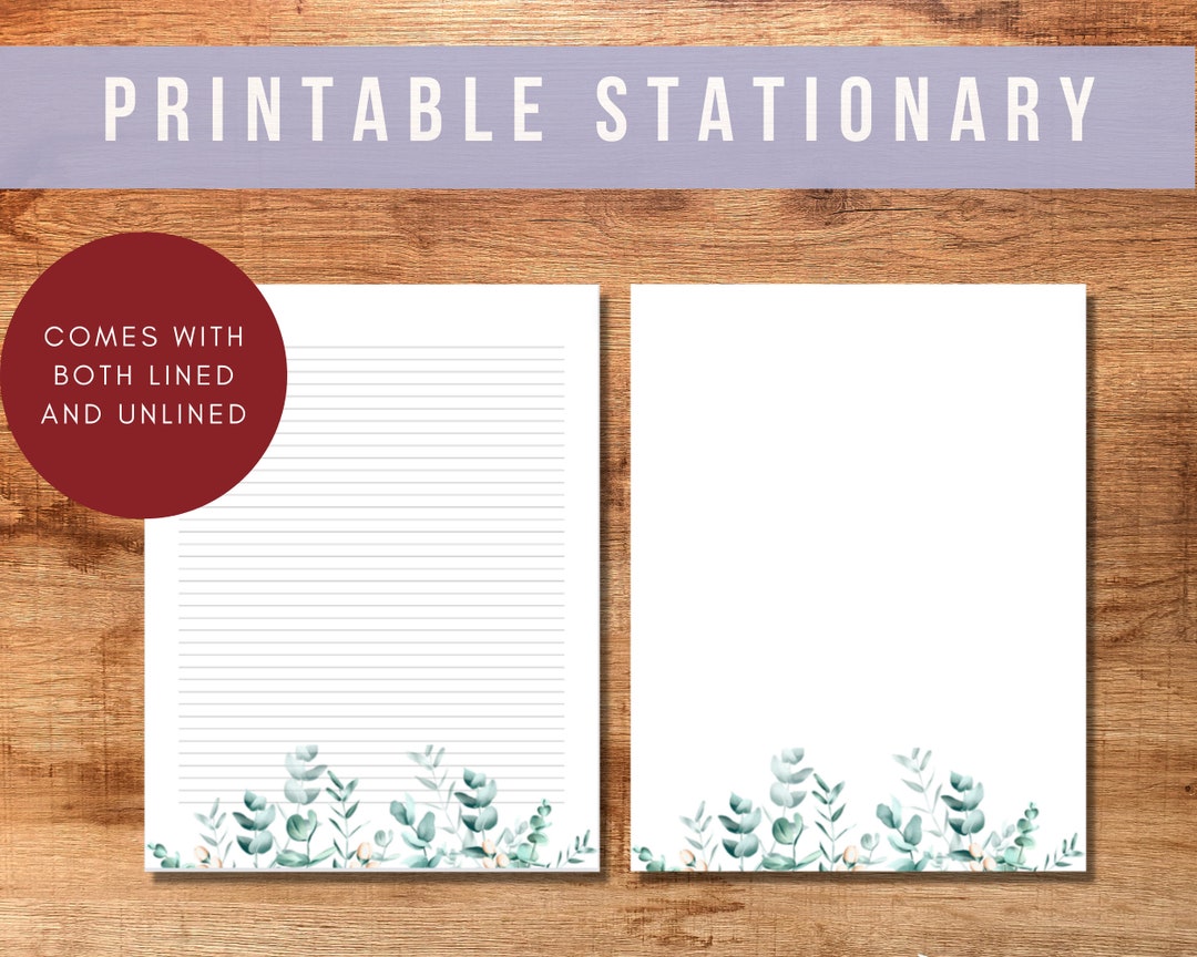 Printable Stationary Paper | Printable Letter Paper | Printable Letters ...