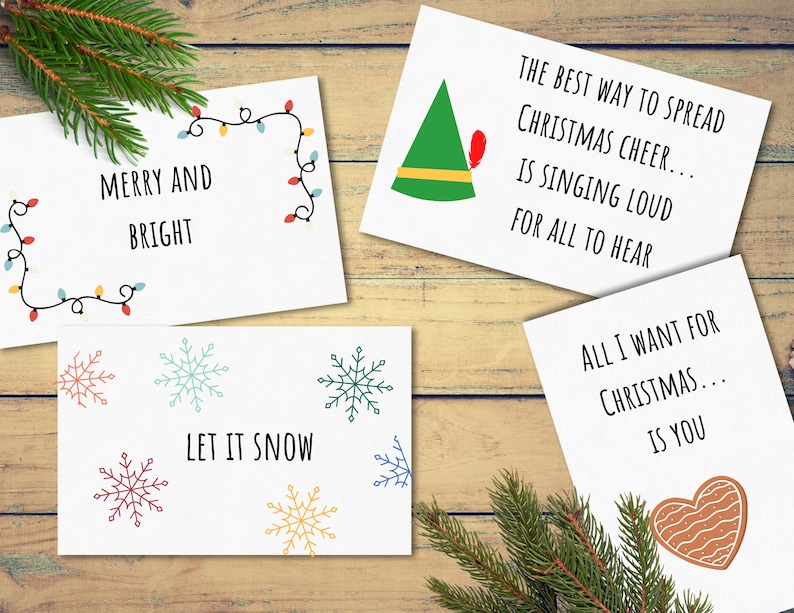 Printable Christmas Cards | Christmas Cards Set | Christmas Card ...
