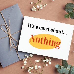 Seinfeld Card | Printable Card Funny | Printable Card Seinfeld ...