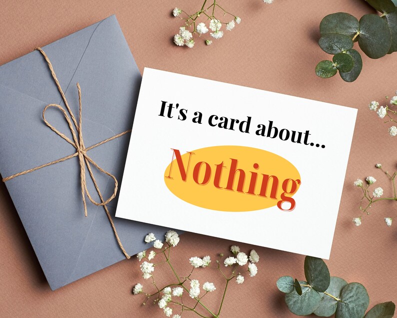 Seinfeld Card | Printable Card Funny | Printable Card Seinfeld ...