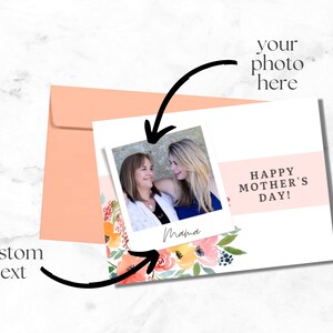 Custom Mothers Day Card Photo Mothers Day Card Mothers Day Gift Mothers ...
