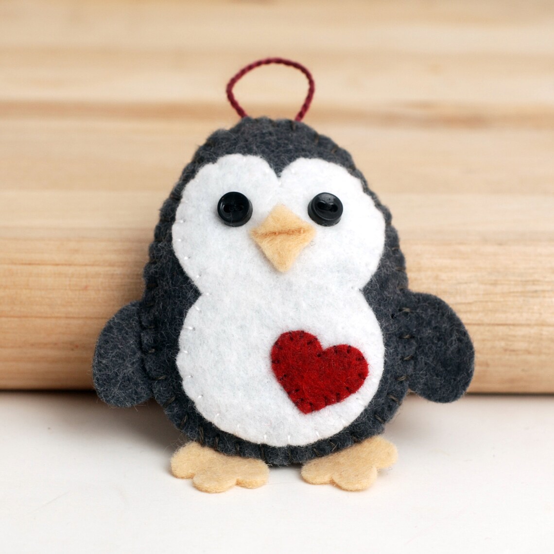 Penguin Ornament DIY Pattern Felt Sewing Pattern Printable | Etsy