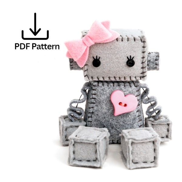 Robot Plush - Etsy