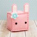 DIY Square Bunny Pattern, Digital Felt Animal Pattern, Bunny Plush ...