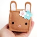 DIY Square Bunny Pattern, Digital Felt Animal Pattern, Bunny Plush ...