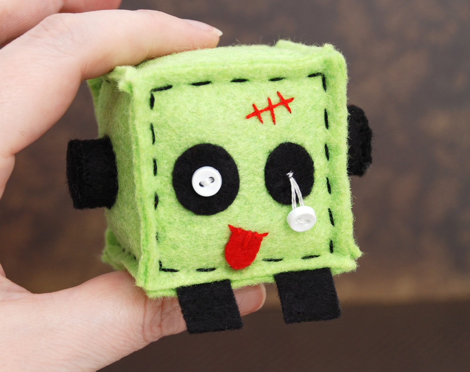 DIY Halloween Plush Cubes Pattern - Downloadable Pattern for a Jack O ...